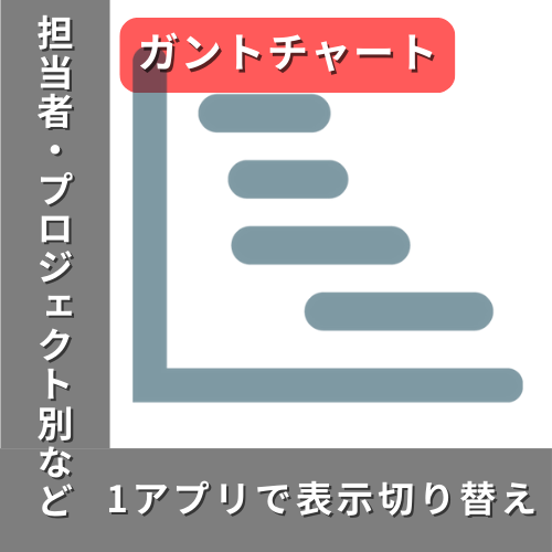 担当者別、プロジェクト別など同じアプリでガントチャートの表示を切り替える|ガントチャートプラグイン|kintoneプラグイン | 株式会社Crena